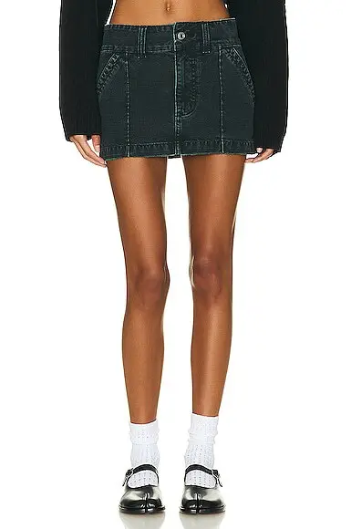 HELSA Workwear Mini Skirt In Finish
