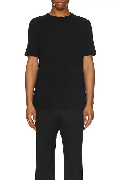Saint Laurent Tee Col Rond - Noir