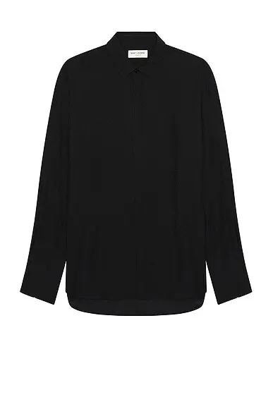 Saint Laurent Chemise Col Yves - Noir
