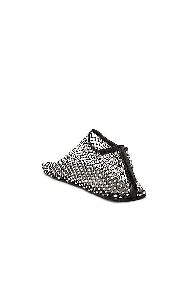 Christopher Esber Embellished Open Knit Flats - Black