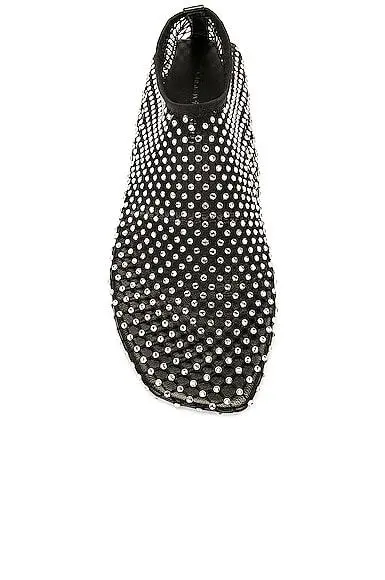 Christopher Esber Embellished Open Knit Flats - Black