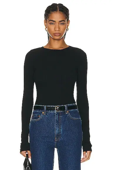 Eterne Long Sleeve Fitted Top