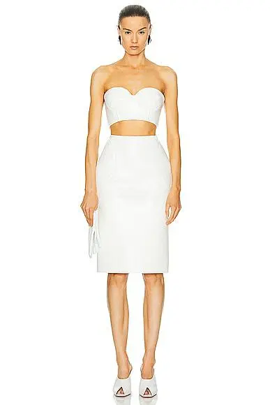 Alaïa Patent Leather Pencil Skirt