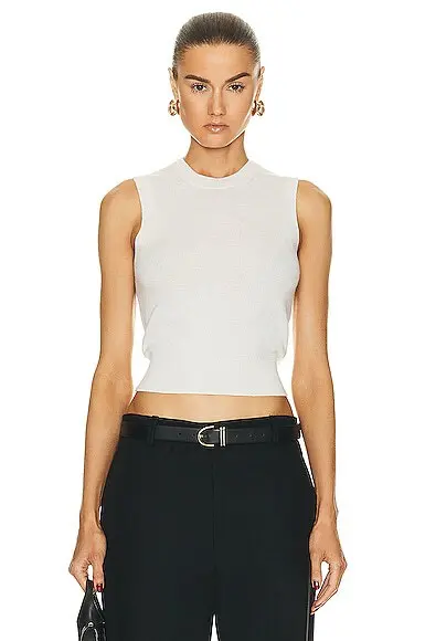 NILI LOTAN May Sweater Tank - Ivory