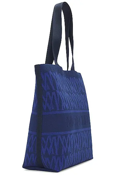 Moncler Knit Tote Bag - Navy