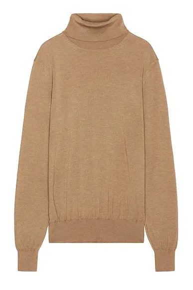 Saint Laurent Turtleneck Sweater - Camel Clair