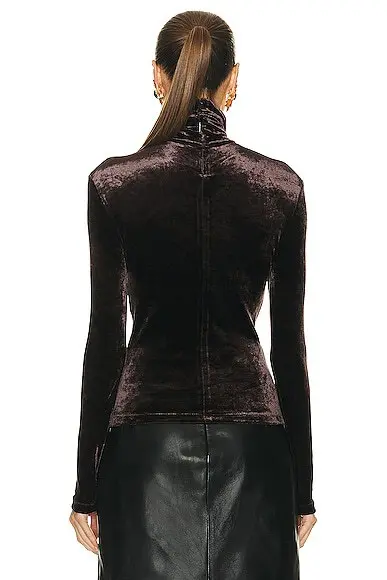 Saint Laurent Long Sleeve Turtleneck Top