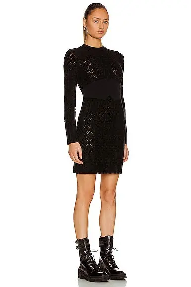 Alaïa Fitted Mini Dress With Corset Detail