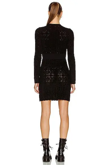Alaïa Fitted Mini Dress With Corset Detail