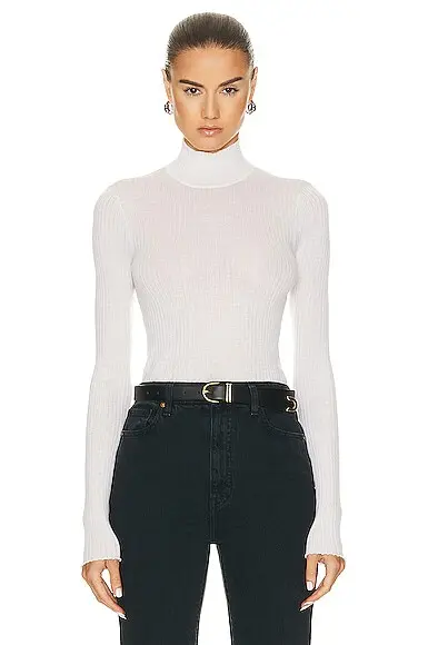 Sprwmn Mock Neck Top