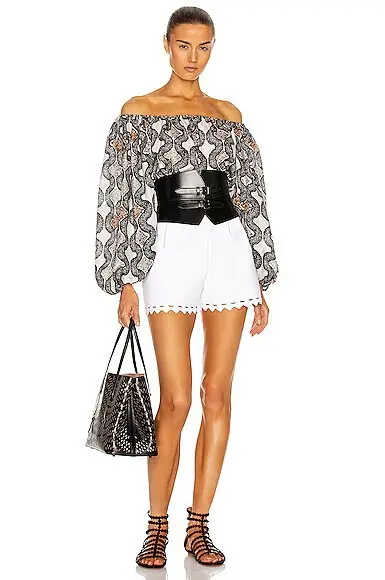 Alaïa Scalloped Edge Short