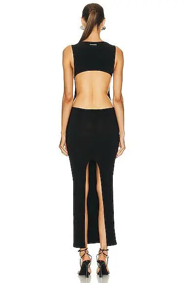 GRACE LING Open Back Maxi Dress