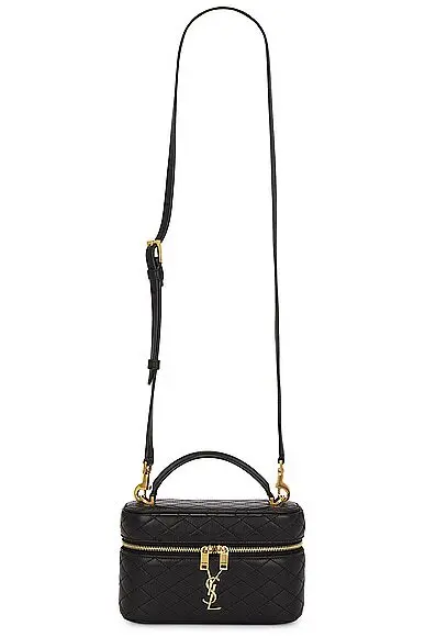 Saint Laurent Mini Gaby Vanity Bag - Nero