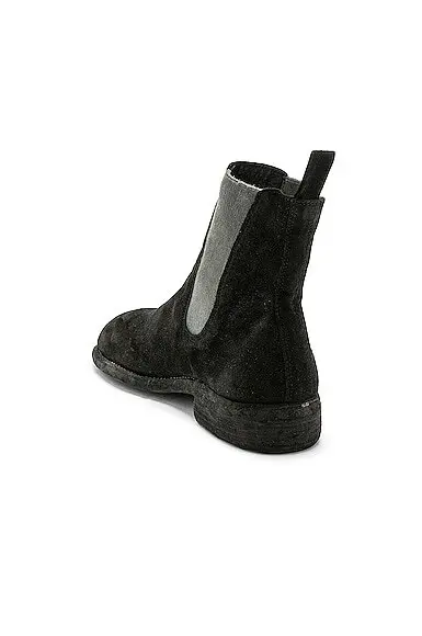 Guidi Suede Chelsea Boots - Black