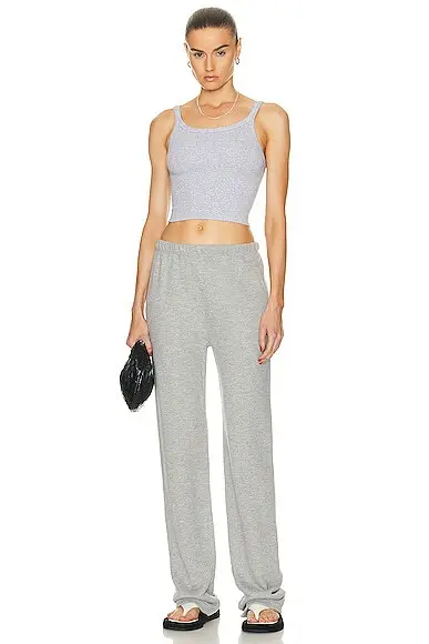 Eterne Straight Leg Sweatpant - Heather Grey