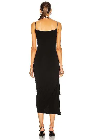 Rabanne Button Down Ruched Dress