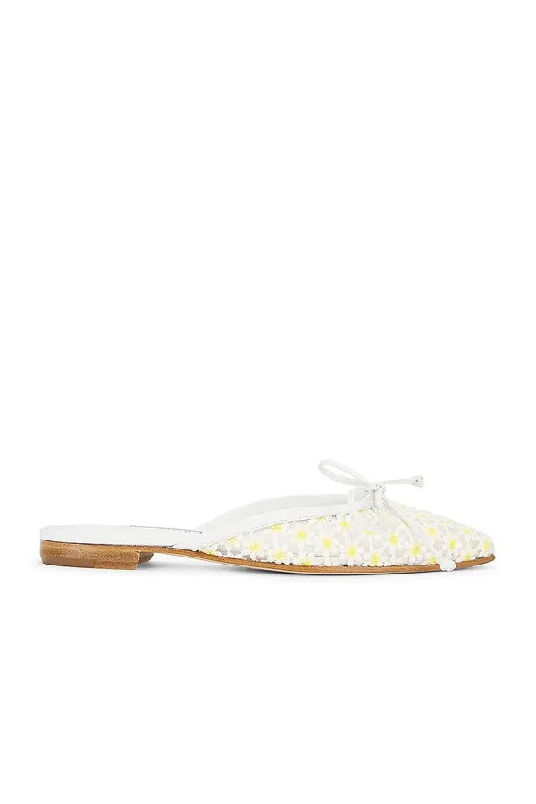 Manolo Blahnik Ballerimu Lace Flat