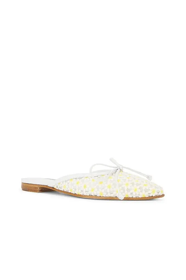 Manolo Blahnik Ballerimu Lace Flat