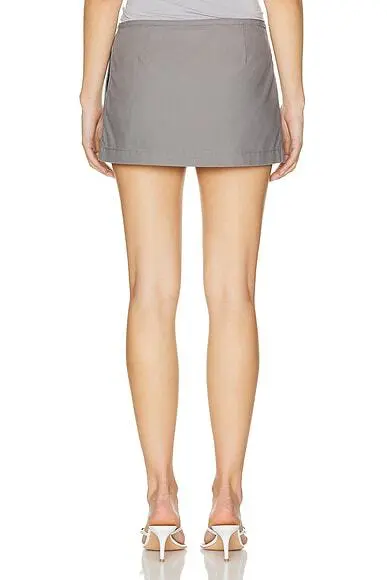 HELSA Workwear Apron Mini Skirt - Dark Grey