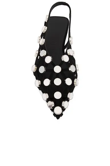Attico Grid Ballerina Flat