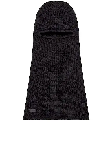 Saint Laurent Rib-knit Balaclava - Black