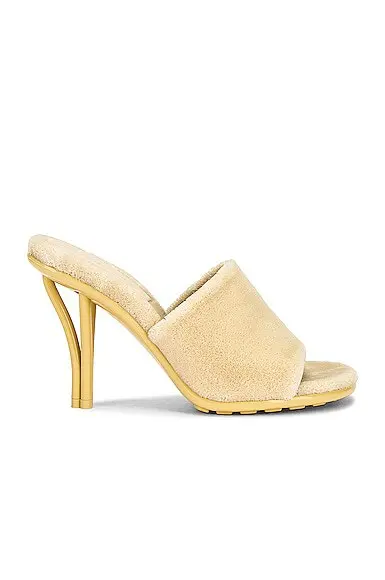 Bottega Veneta Sculptural Heel Fabric Sandals