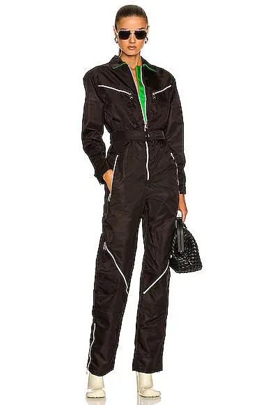 Bottega Veneta Nylon Long Jumpsuit