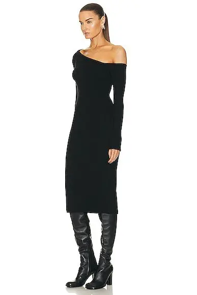 Enza Costa Knit One Shoulder Dress