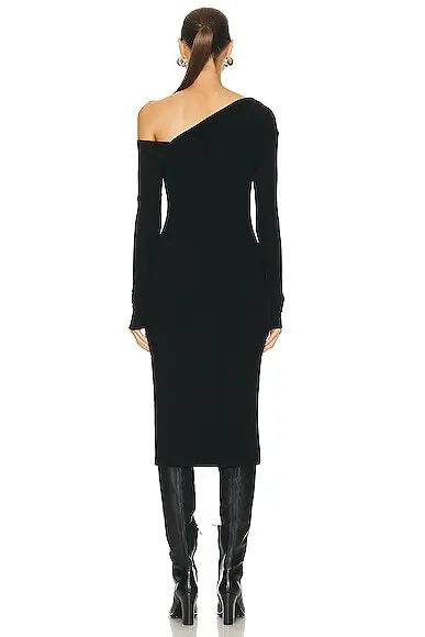 Enza Costa Knit One Shoulder Dress