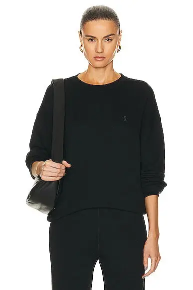 Eterne Oversized Crewneck Sweatshirt - Black