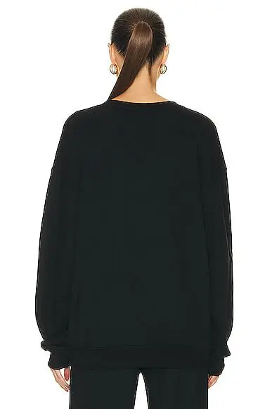 Eterne Oversized Crewneck Sweatshirt - Black