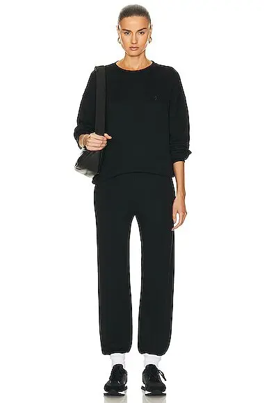 Eterne Oversized Crewneck Sweatshirt - Black