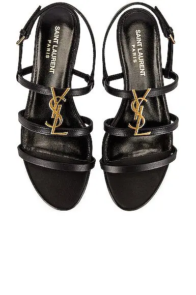 Saint Laurent Cassandra Flat Sandals