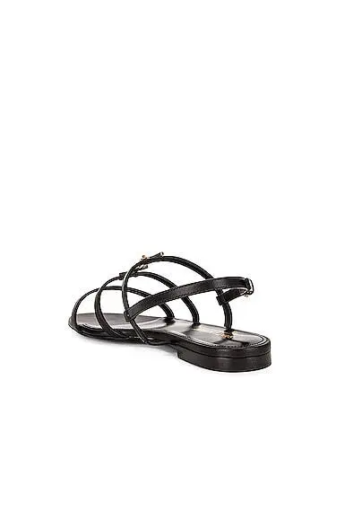 Saint Laurent Cassandra Flat Sandals
