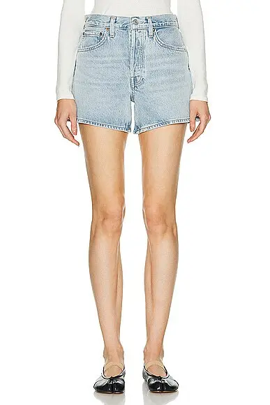 AGOLDE Parker Long Denim Short