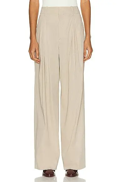 Bottega Veneta Wide Leg Twill Trousers