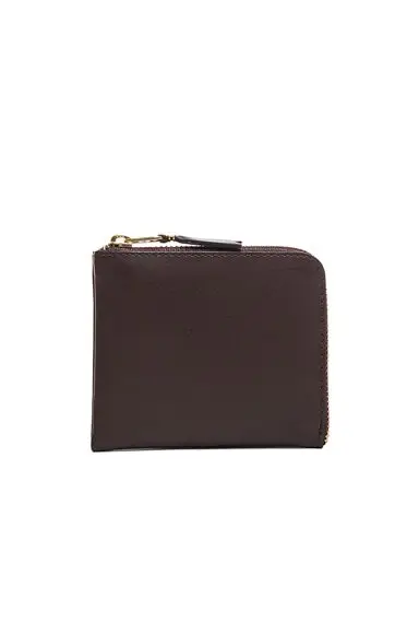 Comme Des Garçons Small Zip Wallet - Brown