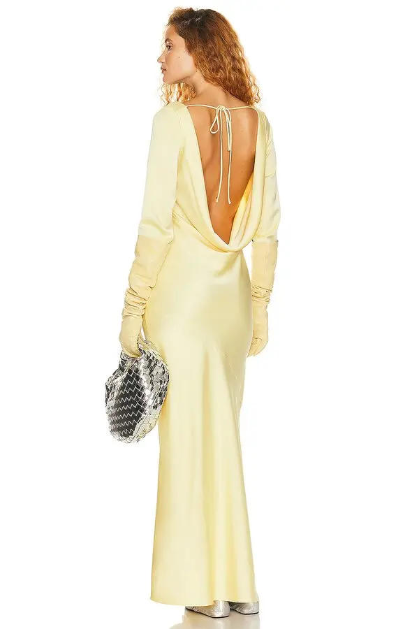 HELSA Angelica Backless Maxi Dress