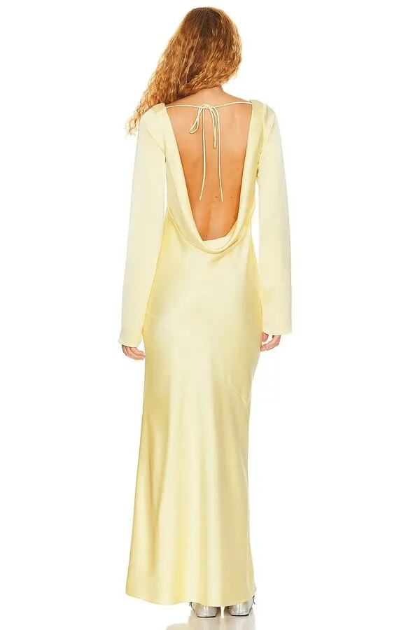 HELSA Angelica Backless Maxi Dress