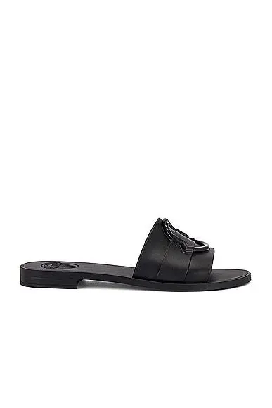 Moncler Mon Slide Sandals - Black