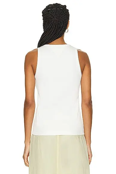 Bottega Veneta Ribbed Knit Tank Top - Chalk