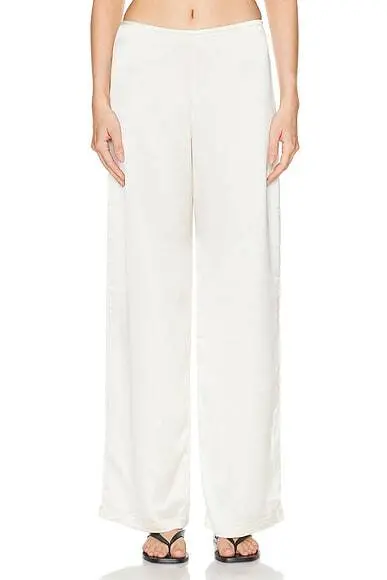 LESET Barb Wide Leg Pant - Creme