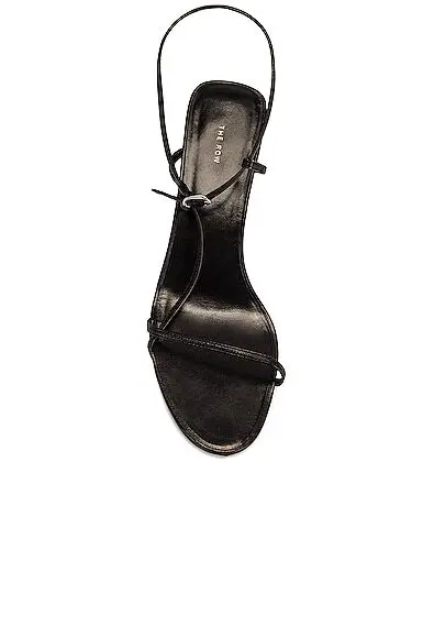 THE ROW Bare Heeled Sandals - Black