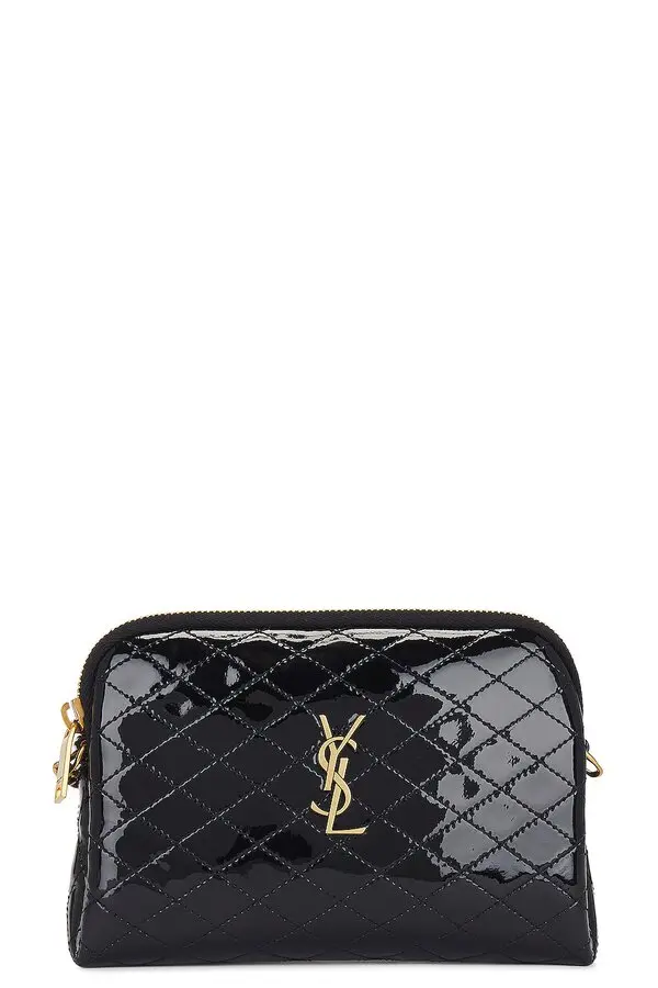 Saint Laurent Gaby Zipped Pouch With Chain Bag