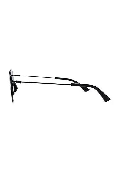 Bottega Veneta Thin Triangle Round Sunglasses