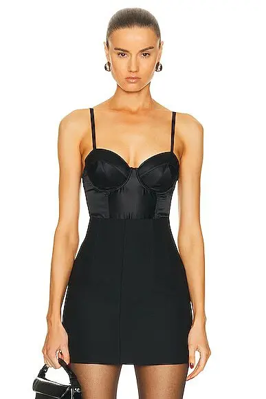 FLEUR DU MAL Satin Bullet Bodysuit