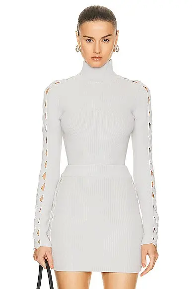 Alaïa Long Sleeve Turtleneck Top