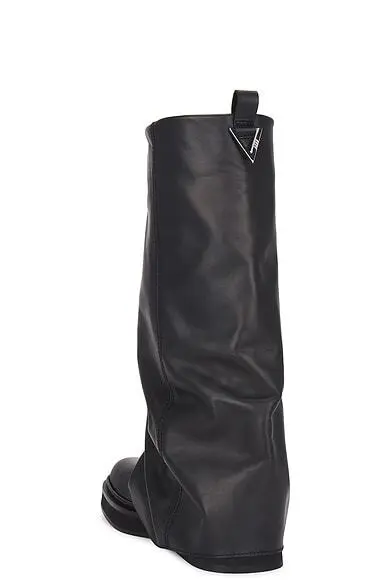 Attico Robin Combat Boots - Black