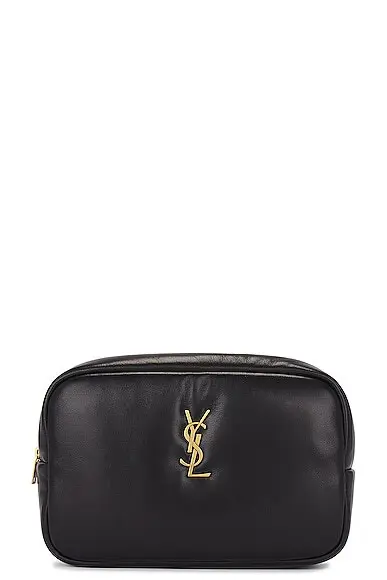 Saint Laurent Cassandre Cosmetic Pouch - Noir