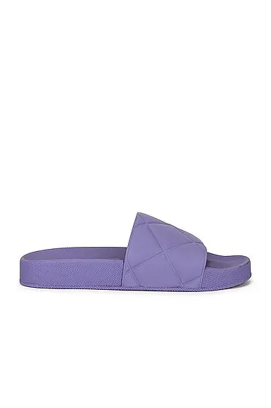 Bottega Veneta Rubber Slides - Lavender